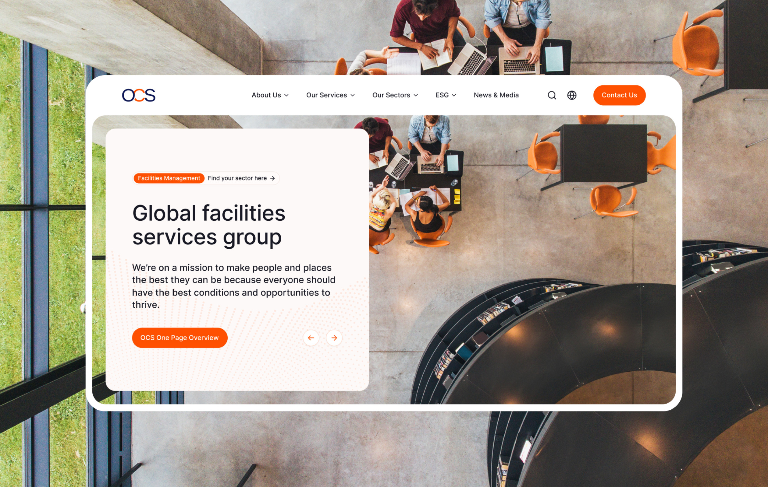 New Website Design for OCS | Work by Steadfast Collective