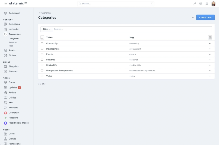 How to use Statamic to update your website | Steadfast Collective