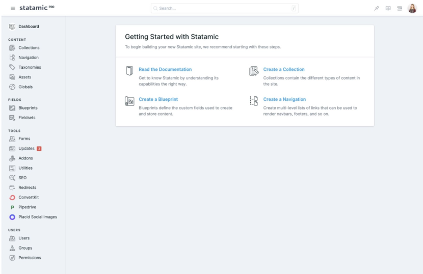 How to use Statamic to update your website | Steadfast Collective